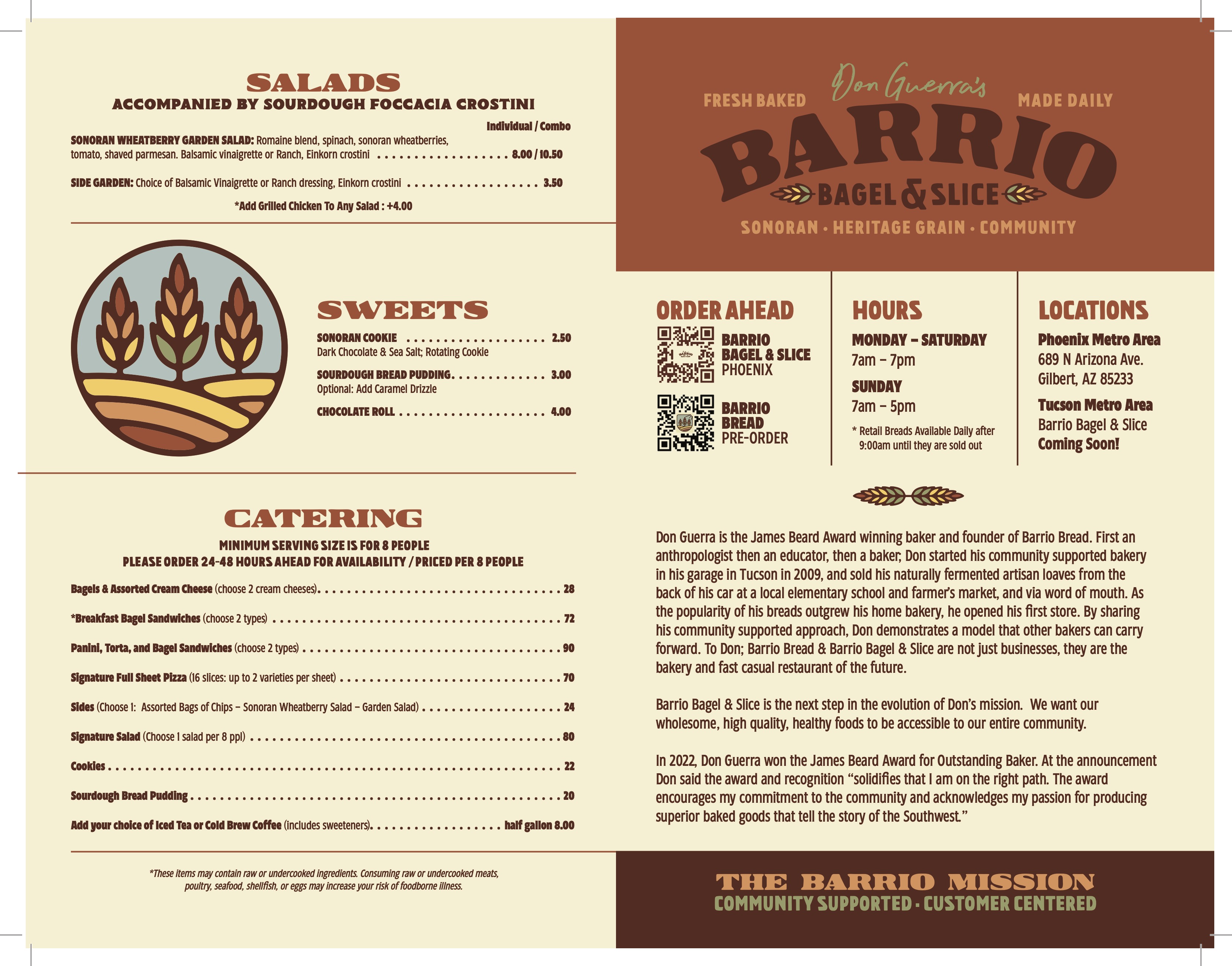Discover Barrio Bagel & Slice Menu | Locally Sourced Artisan Delights